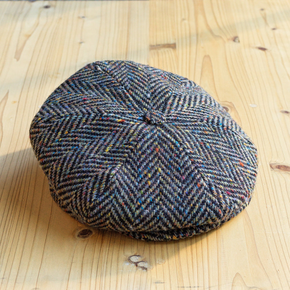 BELGIAN NEWSBOY CAP DONEGAL TWEED HRRING-BONE – ANATOMICA NAGOYA