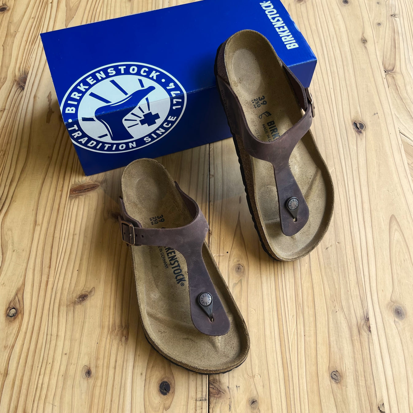 BIRKENSTOCK GIZEH OILED LEATHER – ANATOMICA NAGOYA