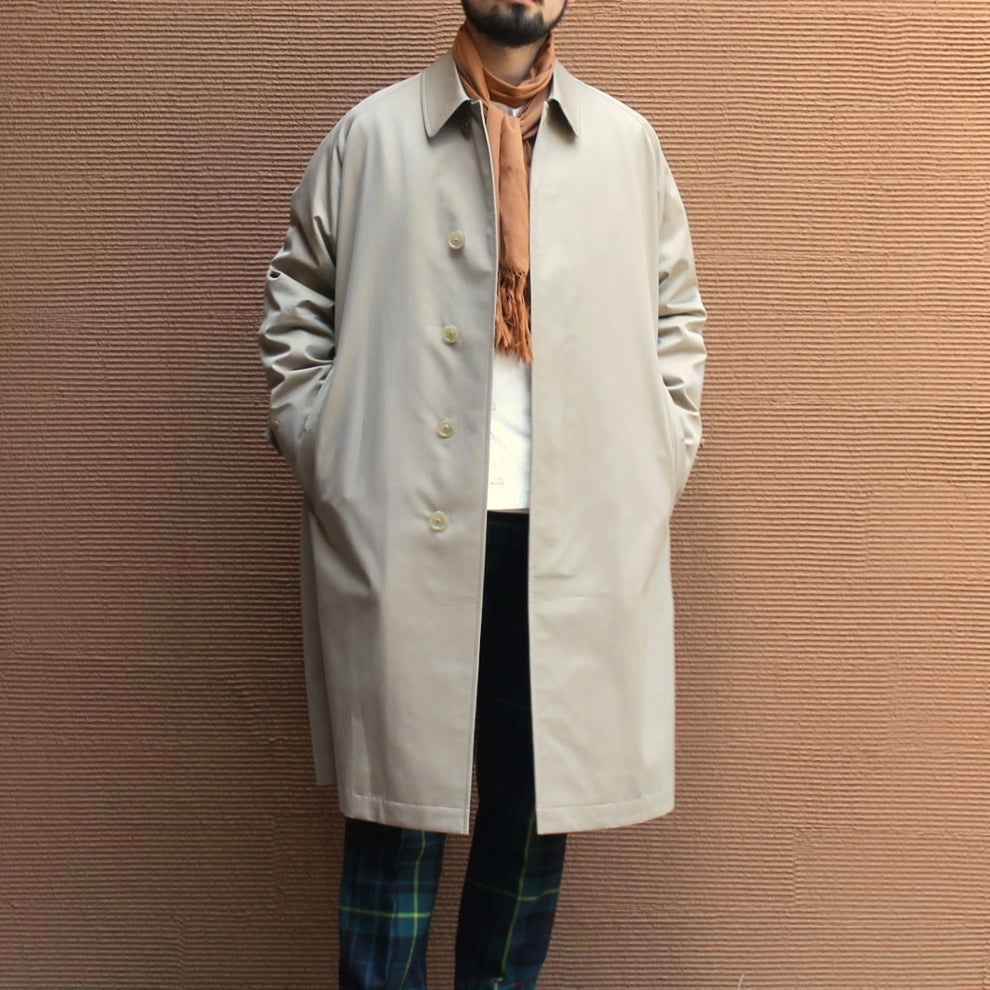 SINGLE RAGLAN COAT GABARDINE 26SS BEIGE – ANATOMICA NAGOYA